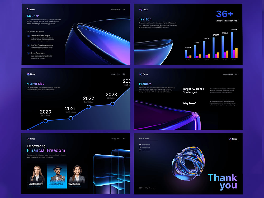 Captivating Pitch deck Presentation design | Upwork