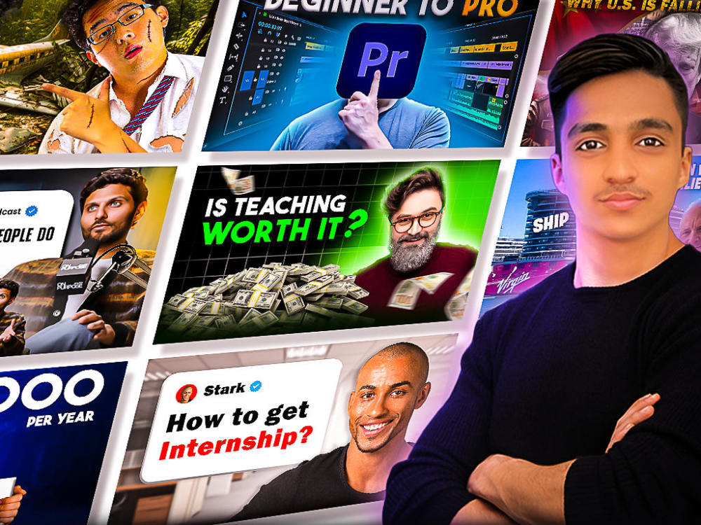 Youtube thumbnail design high quality | Upwork