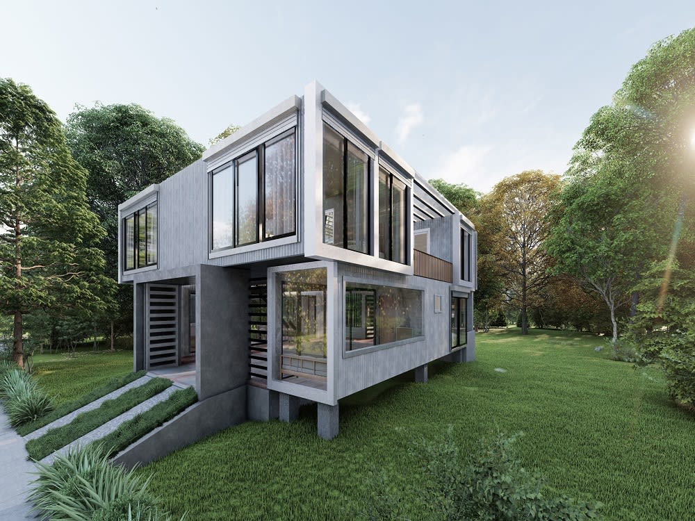 3D Container House Design With Exterior And Interior Design | Upwork