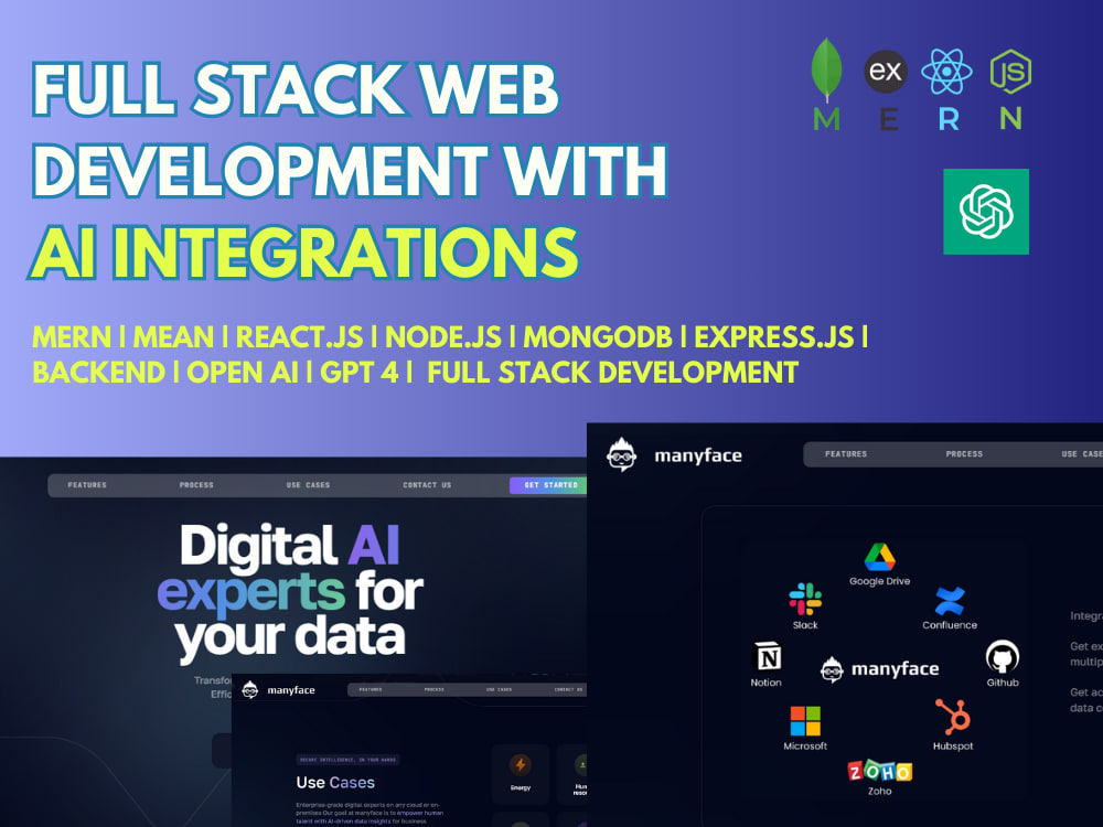 Full Stack Developer Developer with AI Integration | OpenAI | | GPT-4 ...