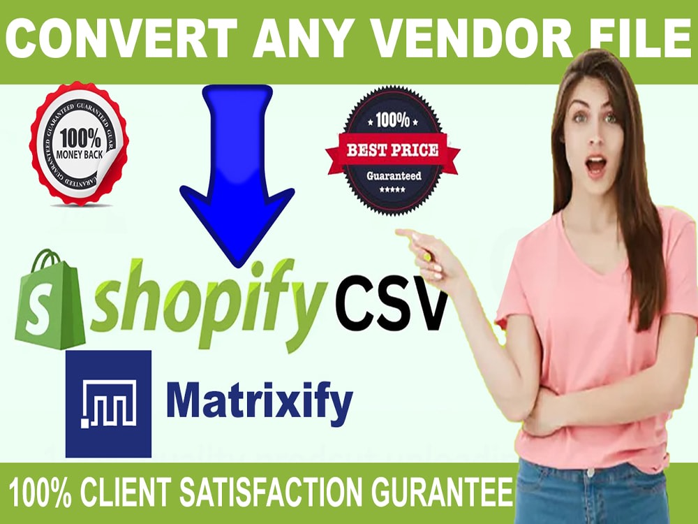 Orders uploaded to Shopify through Matrixify | Upwork