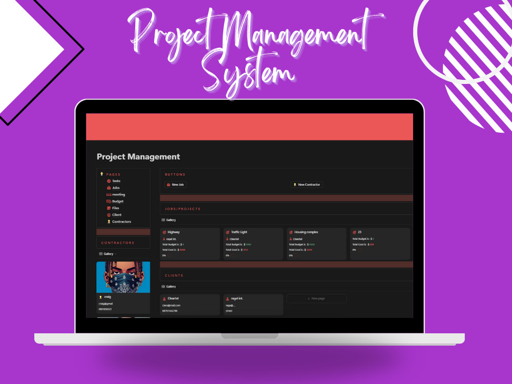 Notion workspace, Notion Template, Notion workflows and project management | Upwork