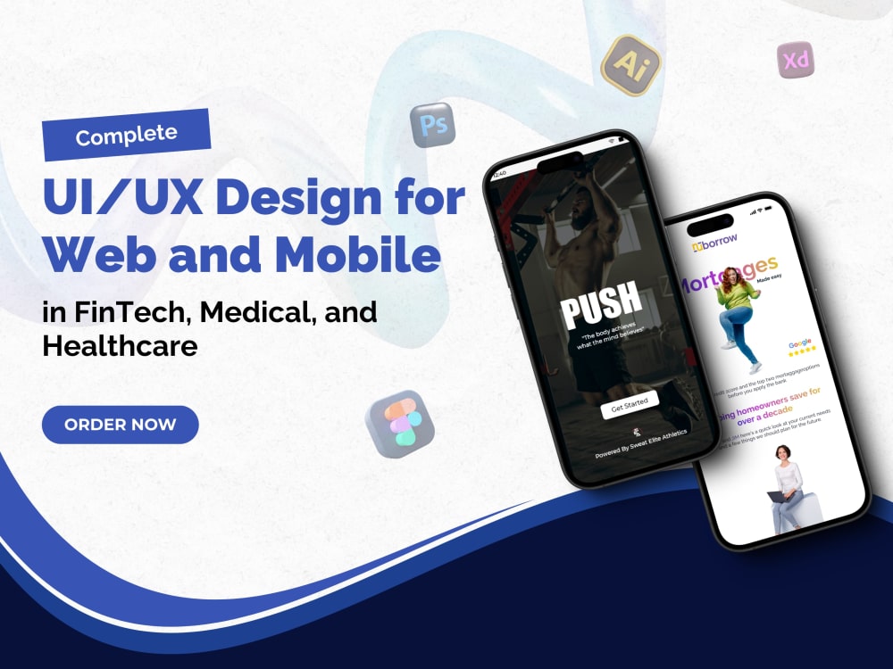 Complete UI/UX Design for Web & Mobile in FinTech, Medical, and ...