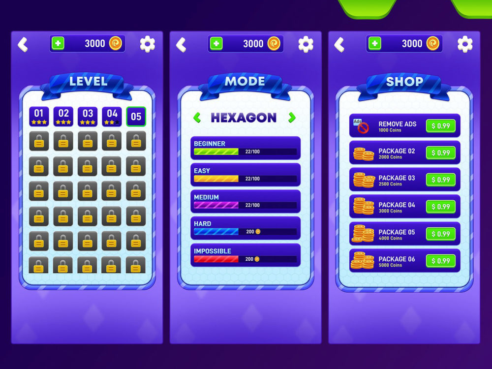 Custom game art and UI/UX design for 2d and 3d games | Upwork