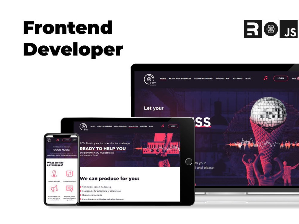 A professional website using react, next, remix | Front end developer ...