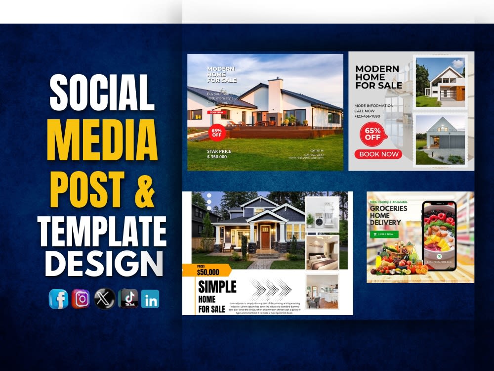 "Social Media Post Design for Instagram, Facebook & More" | Upwork