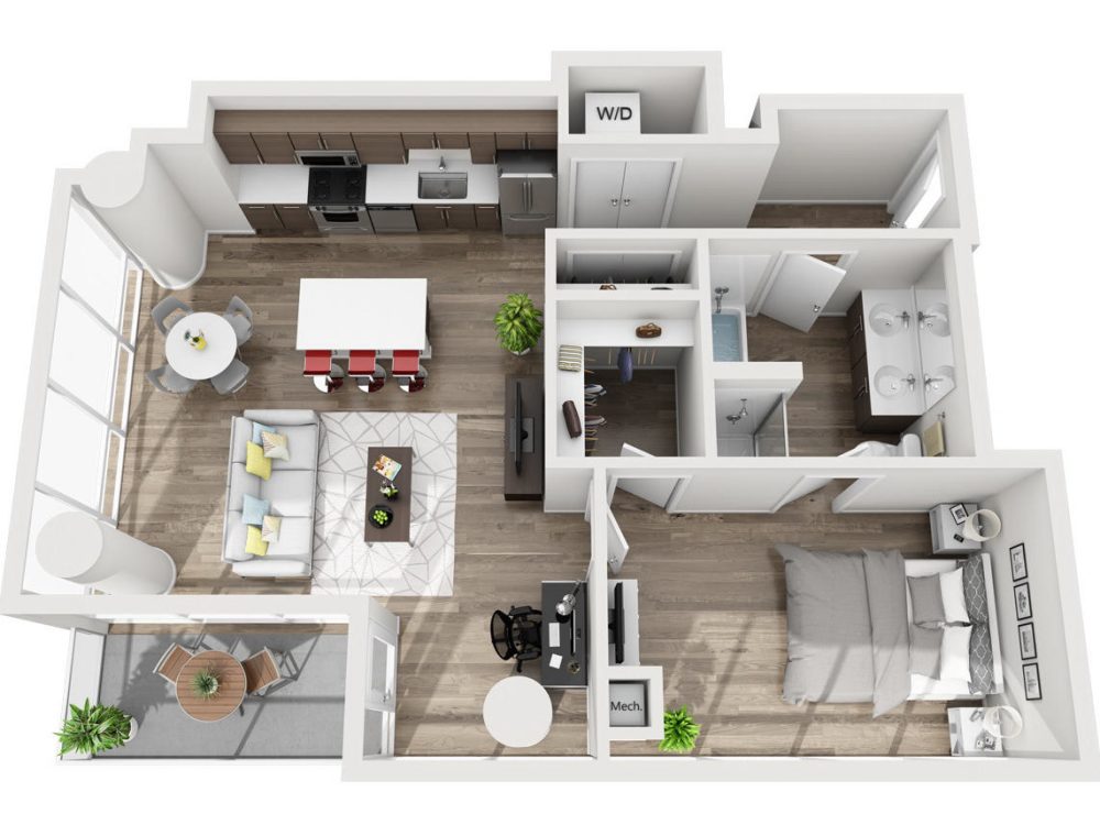 High quality 3D Floor Plan visualization from your 2D Plan | Upwork