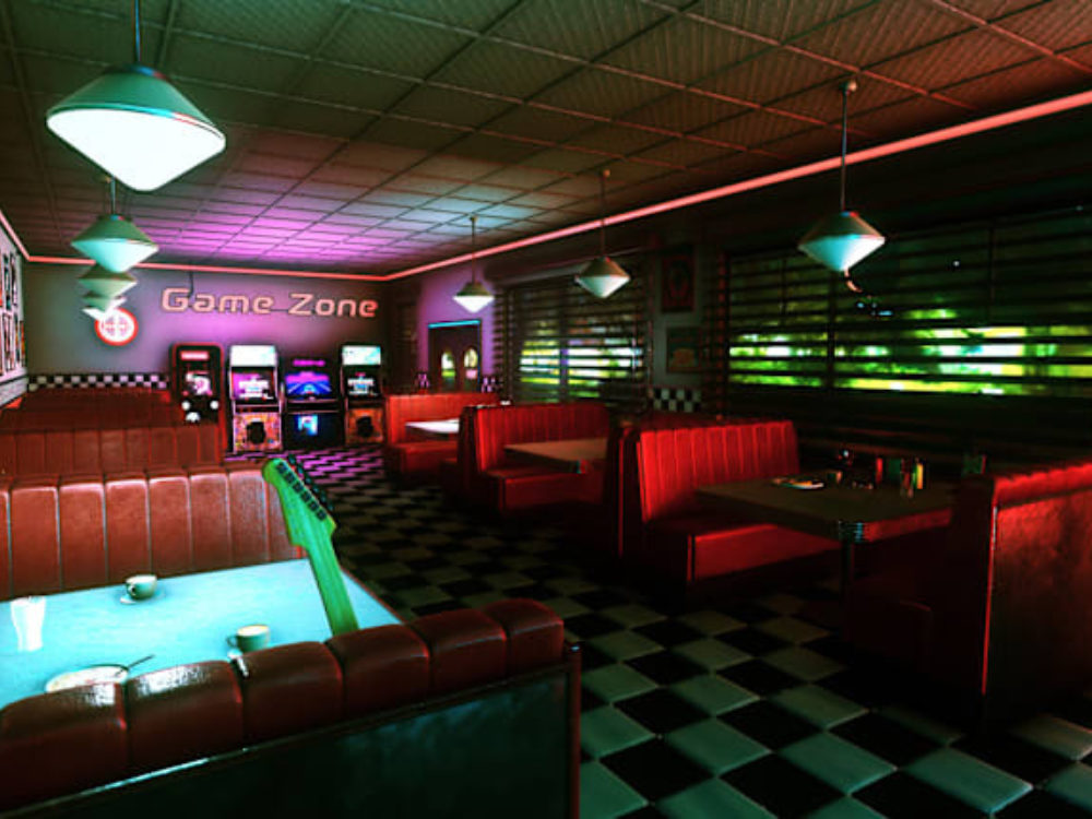 3d game, metaverse environment in unity 3d, 3d environment in blender ...
