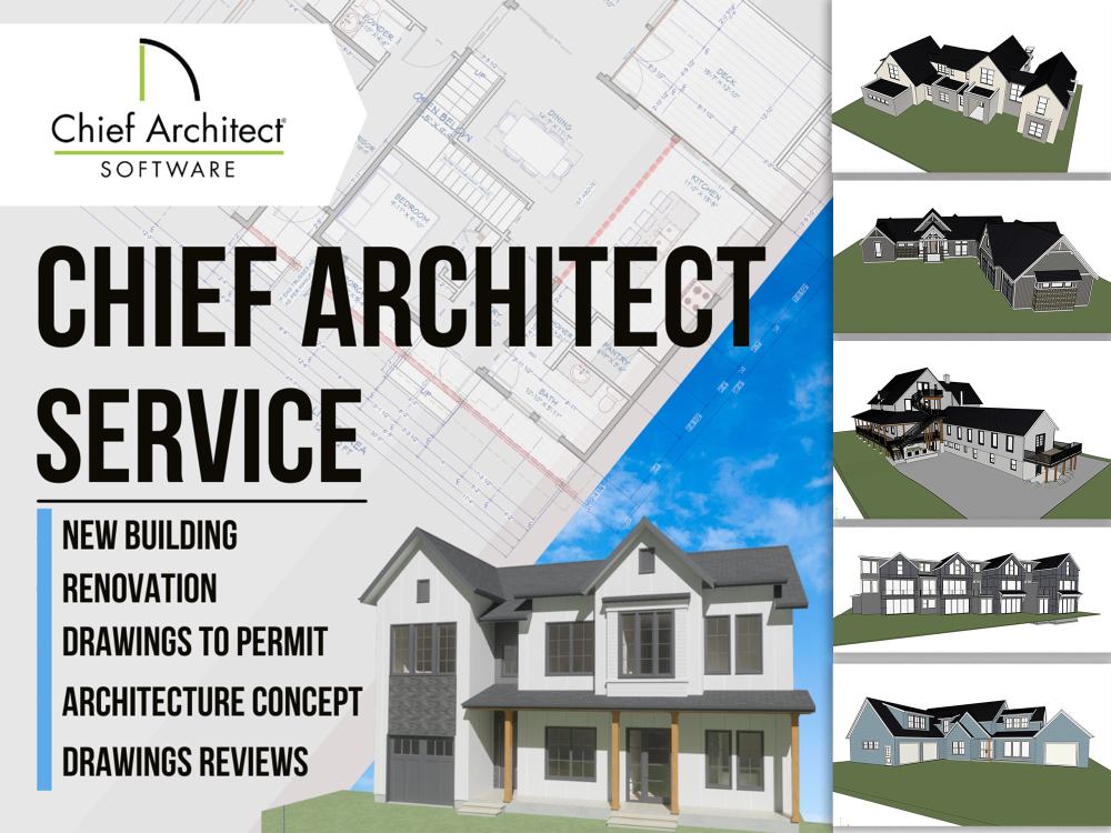 Chief Architect software Design, 3D Modelling, Drawings | Upwork