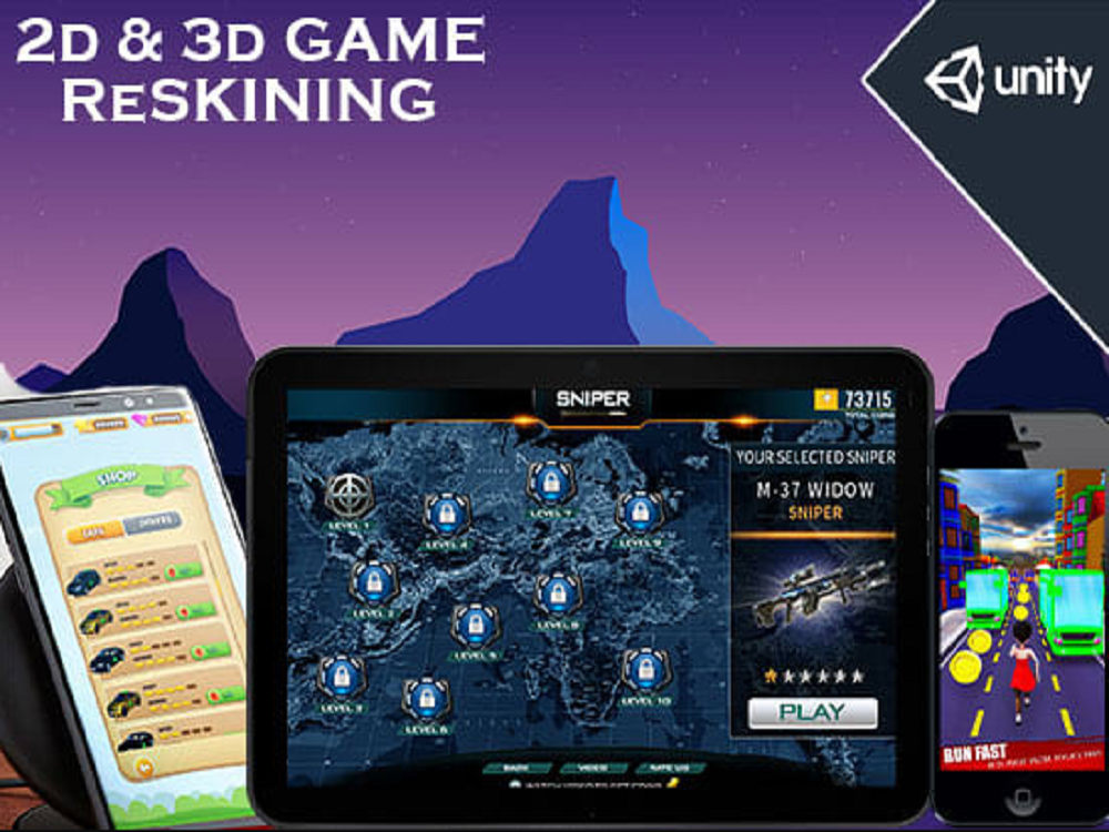 A reskin and publish any unity game | Upwork