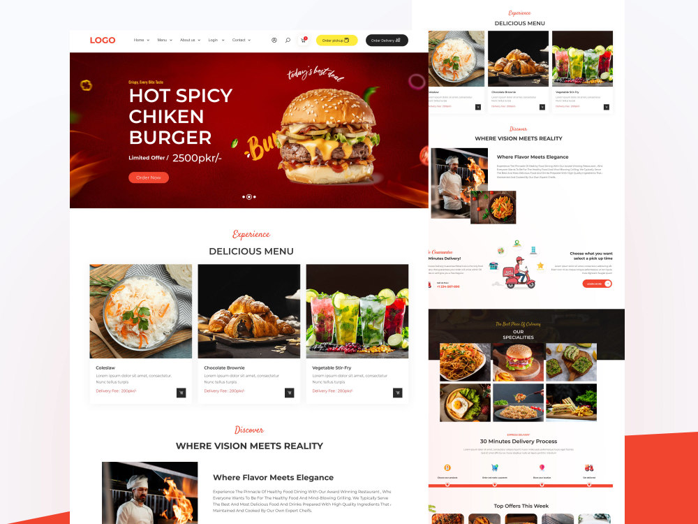 Creative, unique, modern & professional landing page website UI UX ...