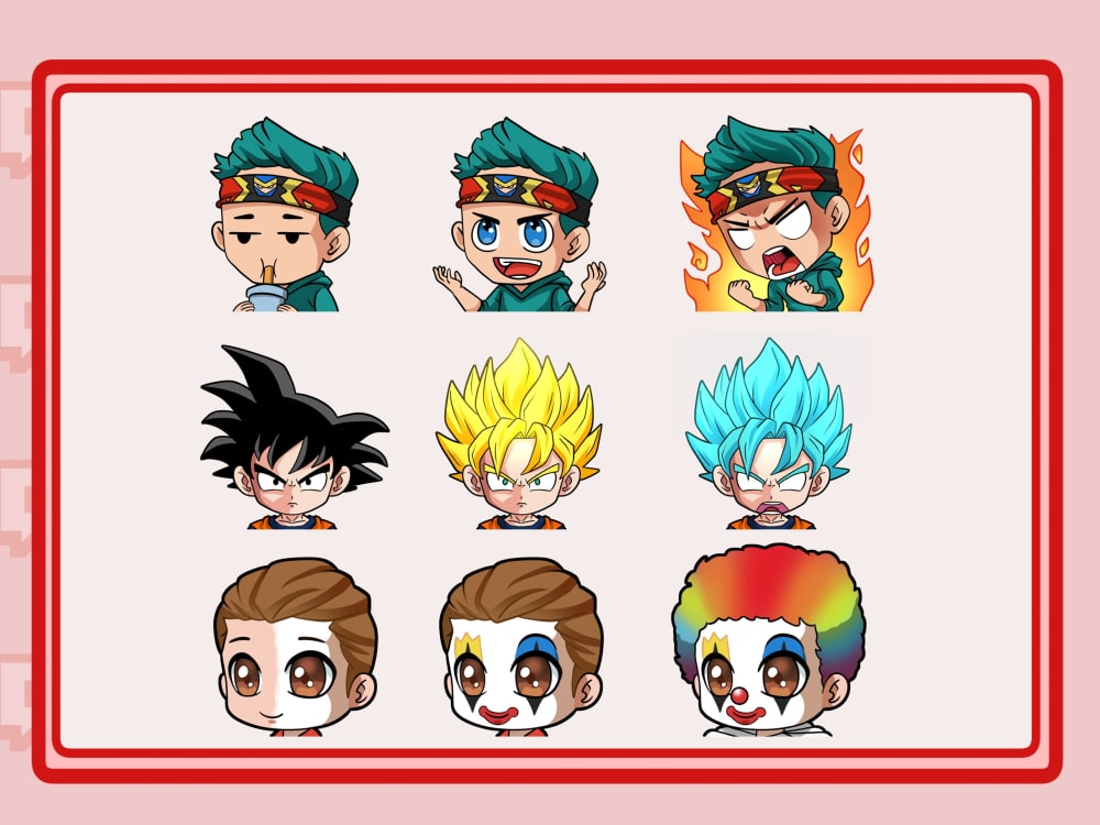A cute custom emote or badge for Twitch, Youtube, discord, kick, stream ...