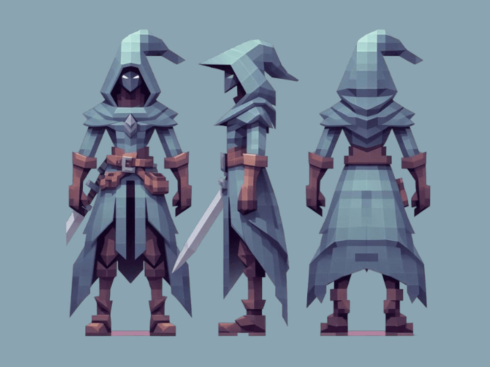 3d character lowpoly retro game asset for ps1 and n64 games | Upwork