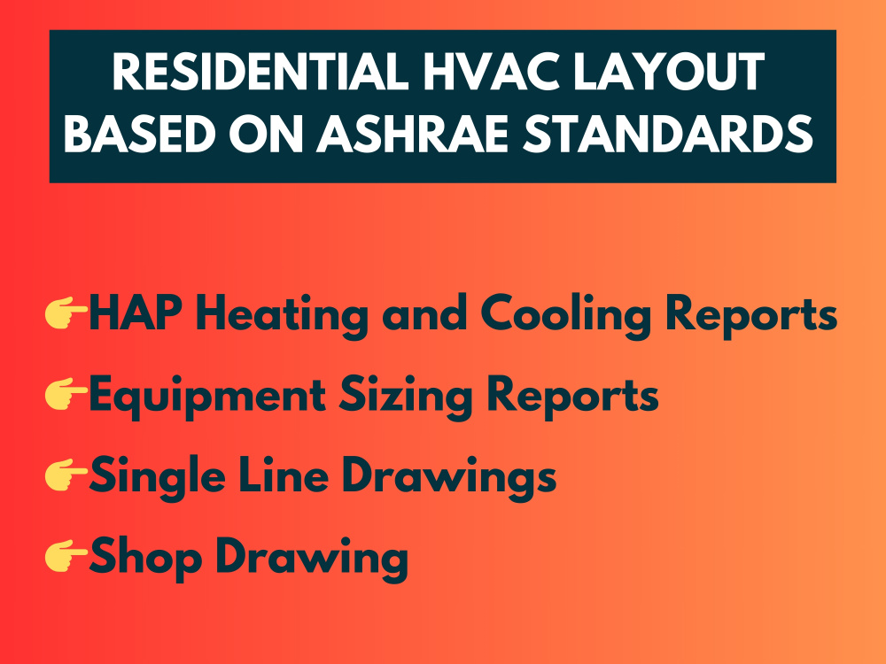 Residential HVAC layout based on ASHRAE standards | Upwork