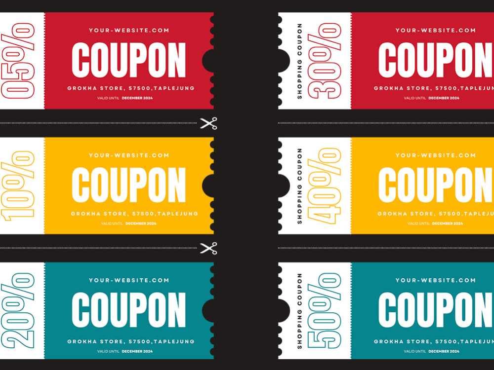 Custom Ticket, Coupon, Loyalty Card & Voucher Design | Upwork