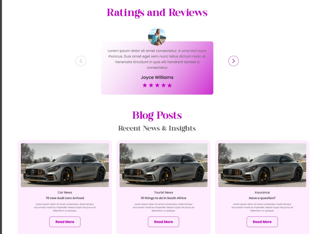 A complete Car rental Website Design (UI Design and Prototype) | Upwork