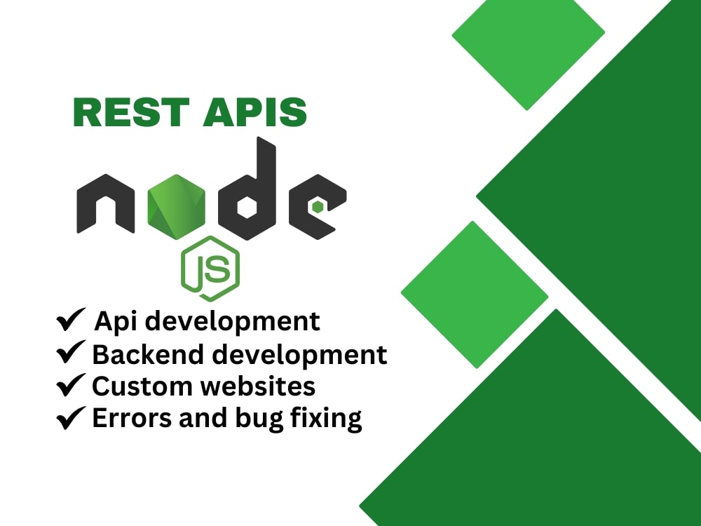 Node js and express js backend development with restful api,s | Upwork