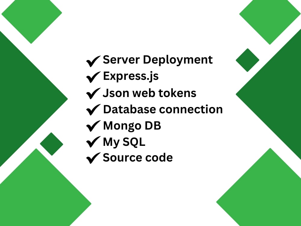Node js and express js backend development with restful api,s | Upwork