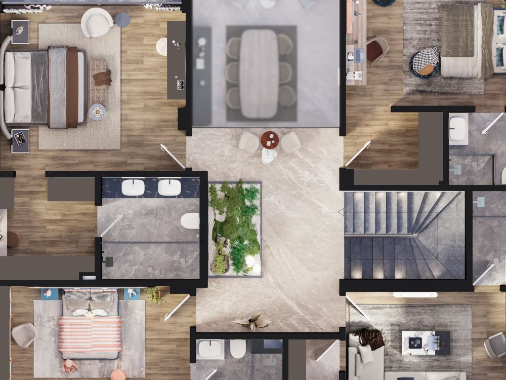 Professional colored floor plans | Upwork