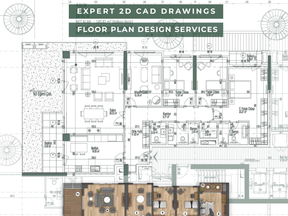 Complete set of Architectural Drawings of House/Building | Upwork