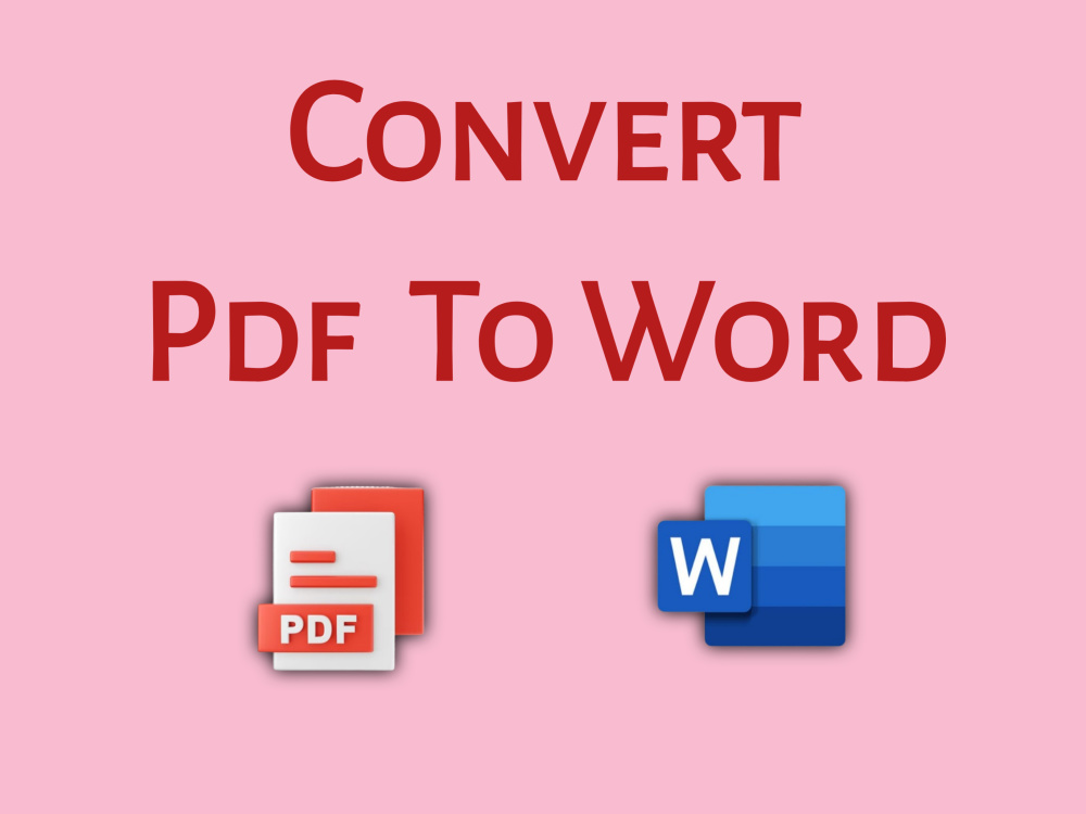 Convert pdf to word document, convert pdf to editable word file | Upwork