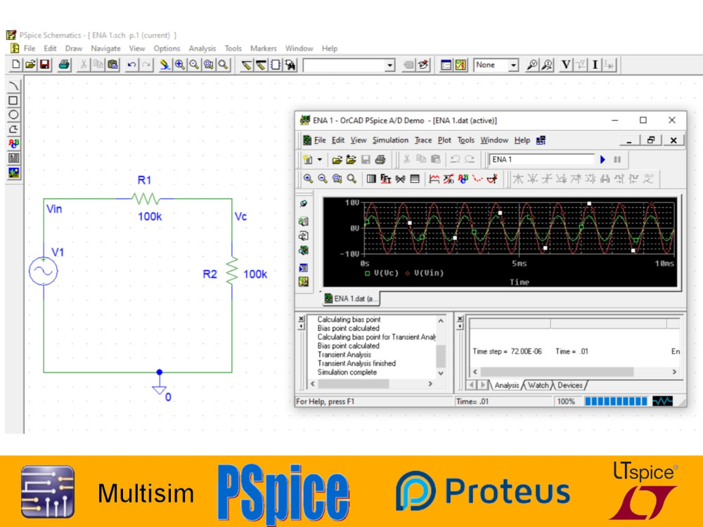 Simulation for your electrical circuit in LT-Spice,Pspice,Proteus, Multisim | Upwork