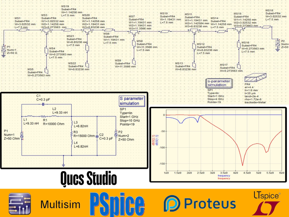 Simulation for your electrical circuit in LT-Spice,Pspice,Proteus, Multisim | Upwork