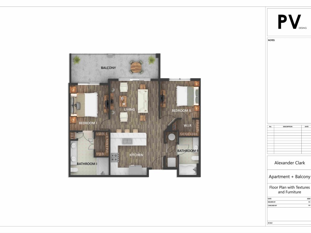A AMAZING Colored Floor Plan for marketing or Real State | Upwork