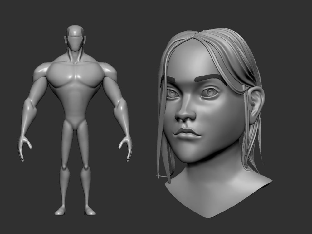 A Custom 3D Character Model for Games and Animation | Upwork
