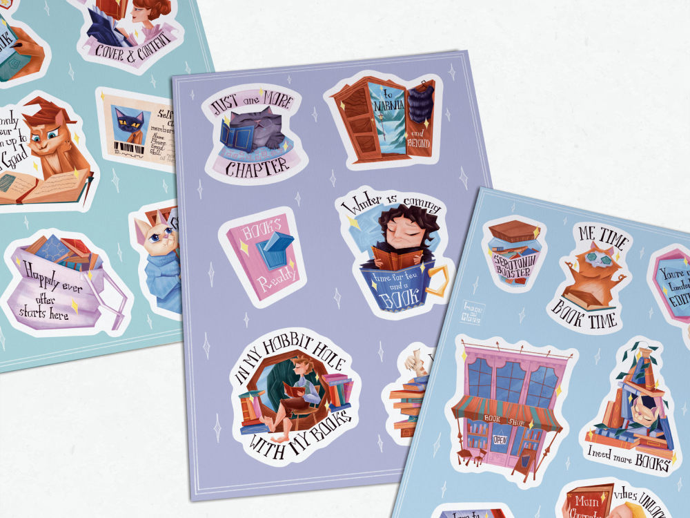 Custom Sticker Pack Design | Unique Illustrations for Personal ...
