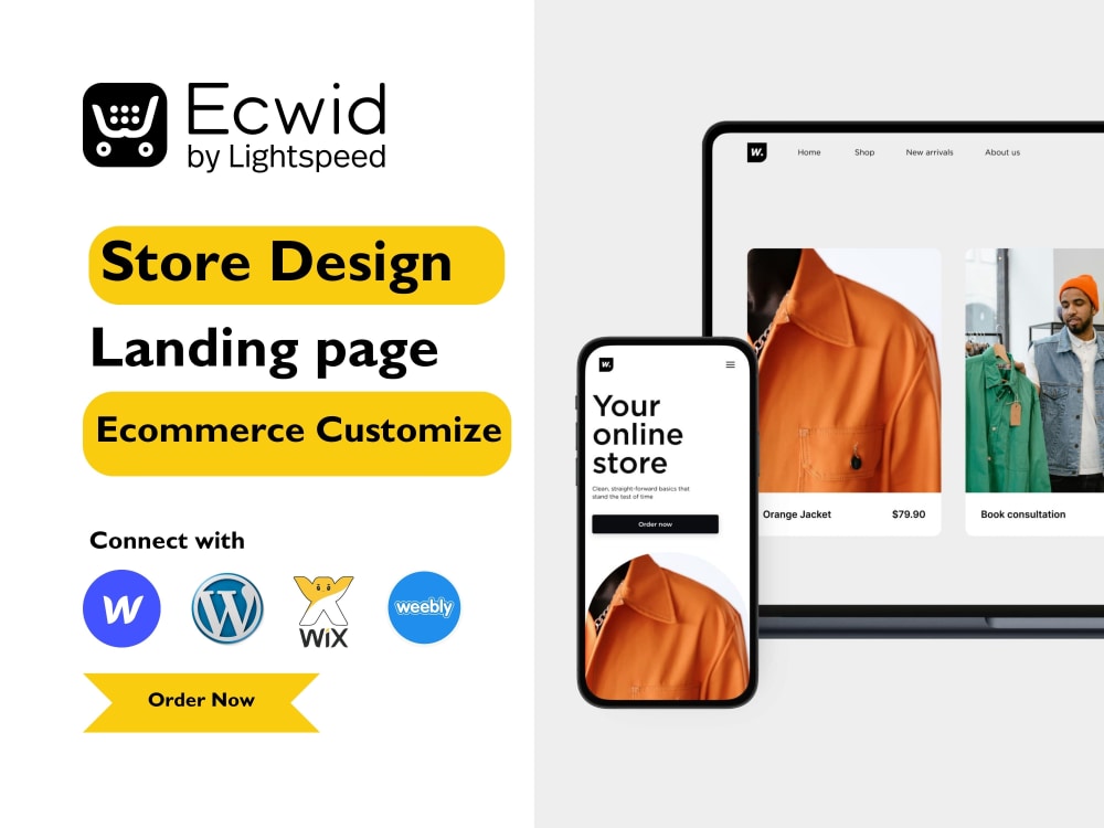 Ecwid ecommerce store design, setup, optimize and redesign | Upwork