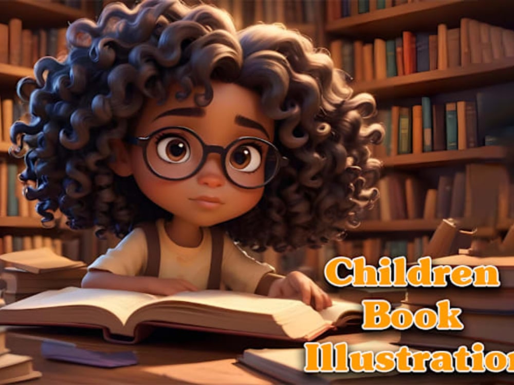 Illustrate children book illustration, children story, book ...