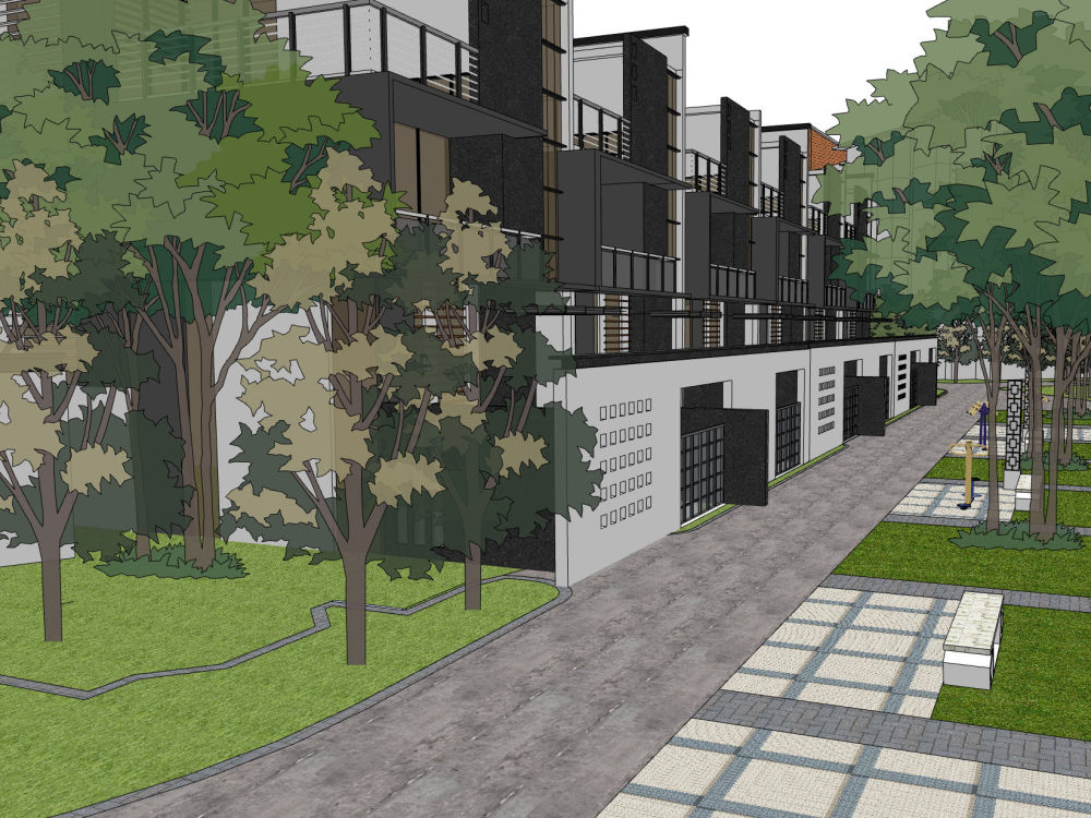 3d model sketchup of apartments or building | Upwork