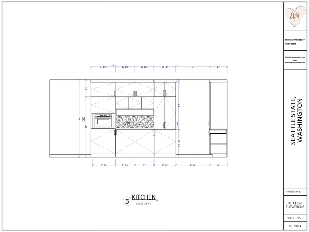 Kitchen Design, Cabinet Elevations in PDF | Upwork