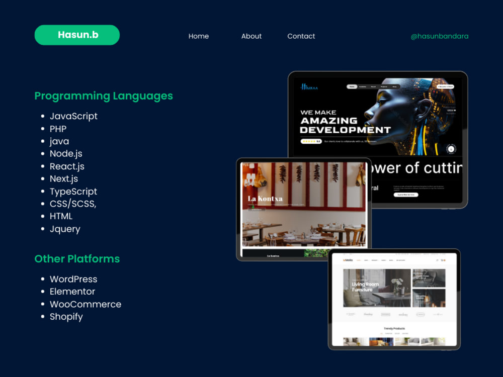 A custom website development full stack developer front backend | Upwork