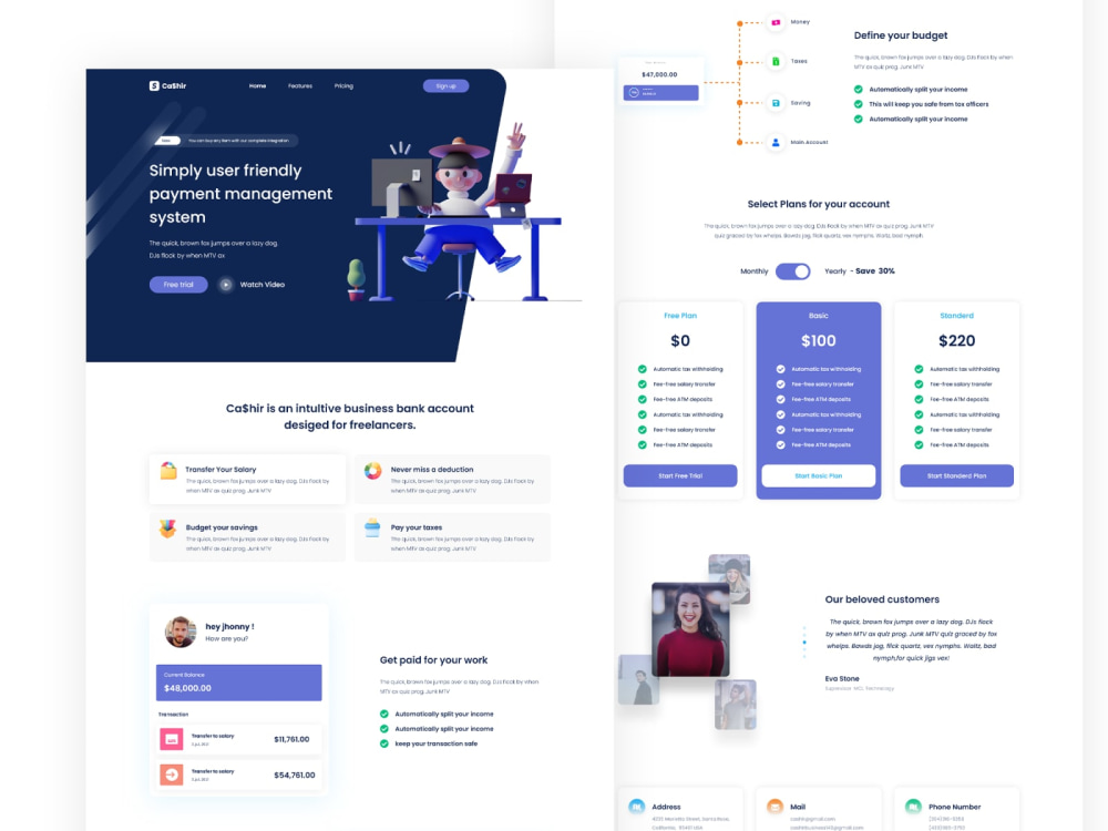 Responsive Landing Page Design | Website UI UX Design | Wireframes | Figma | Upwork