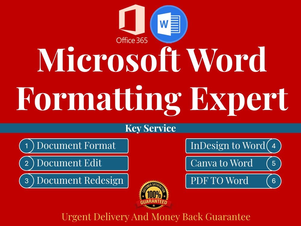 Microsoft word expert for Microsoft Word document formatting | Upwork