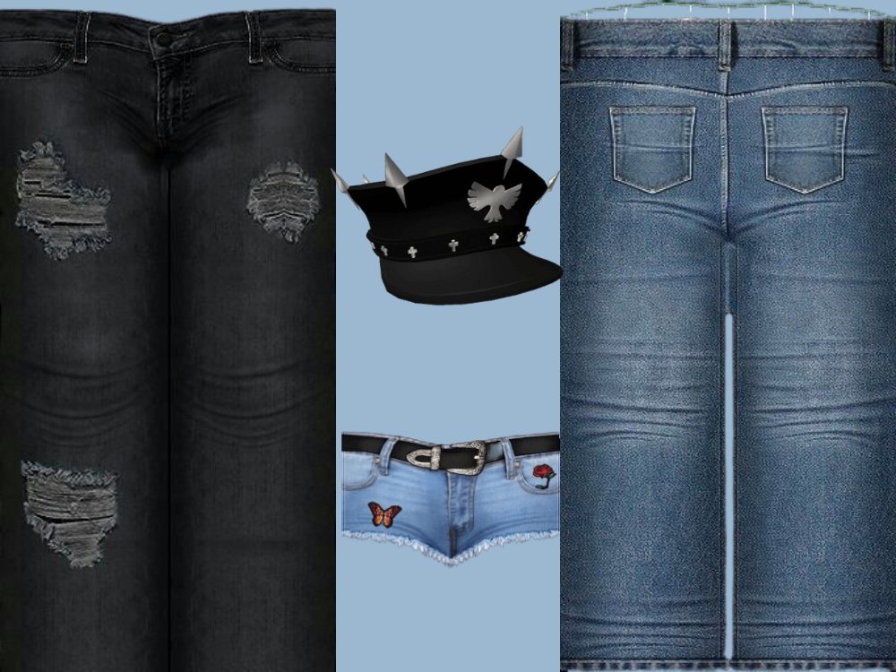 3d ugc roblox model, roblox items, belt, pants ,hats, roblox clothes ...