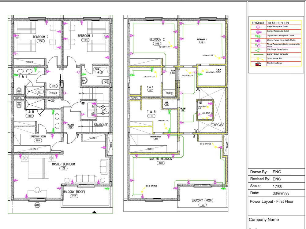 Electrical layout drawing / blueprint in AutoCAD | Upwork