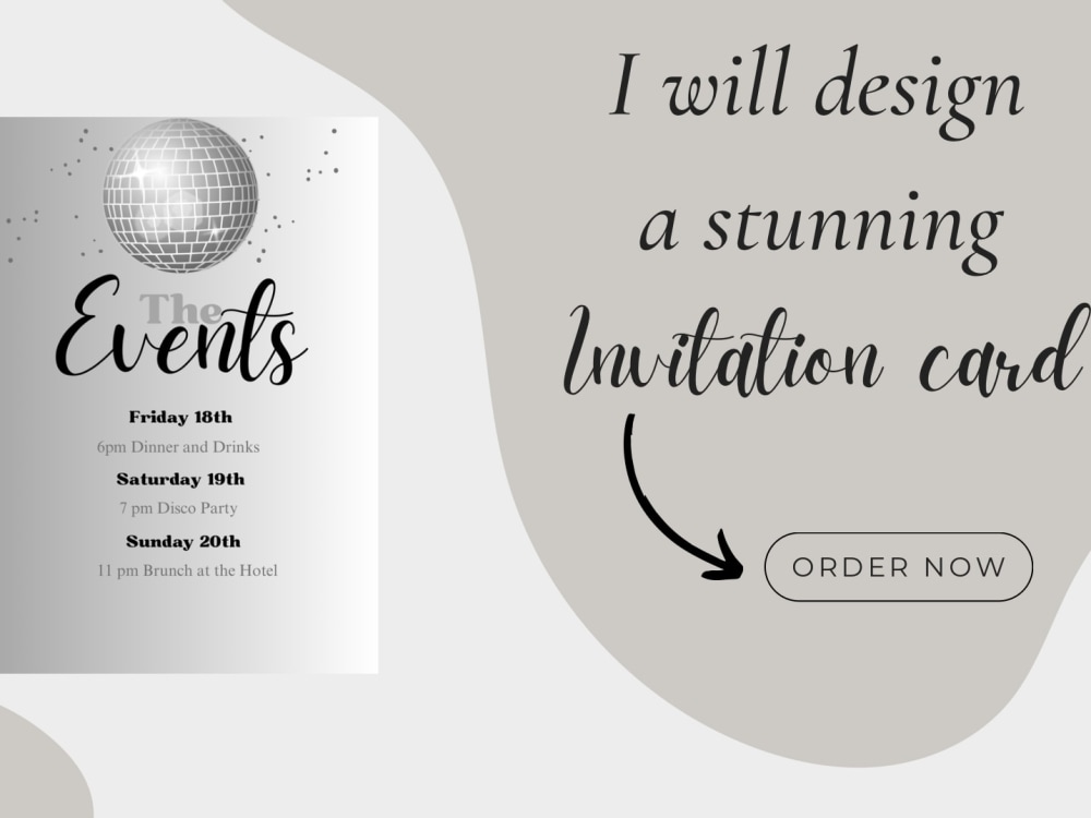 A stunning invitation Card | Upwork