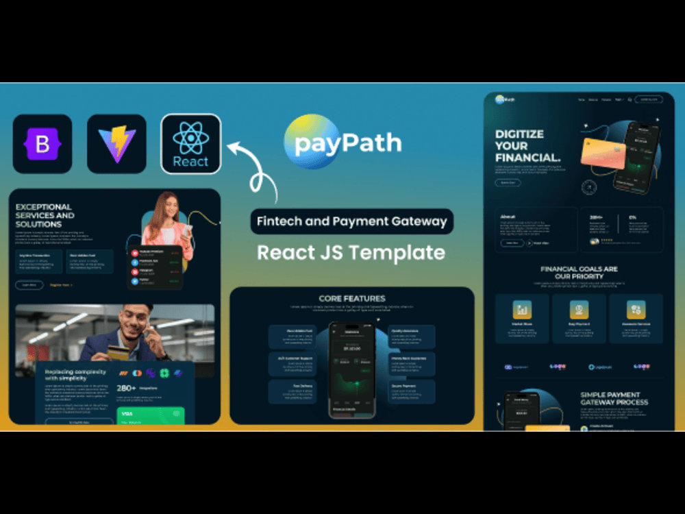 A responsive website or single-page application (SPA) with React.js ...