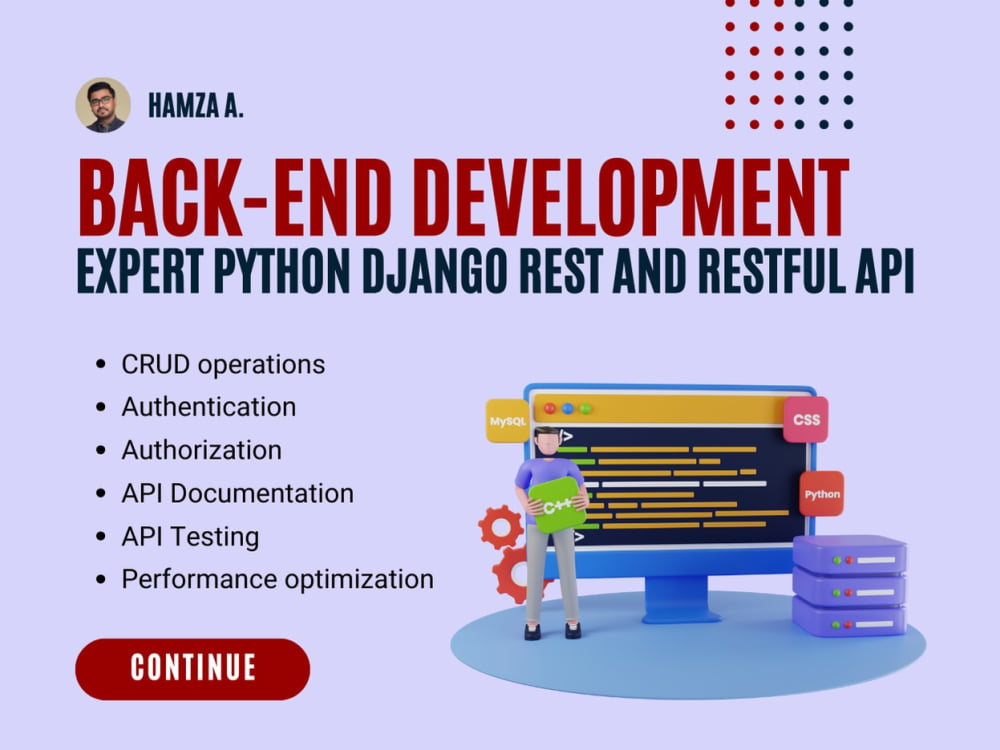 Expert Python Django REST and RESTful API: Back-End Development | Upwork