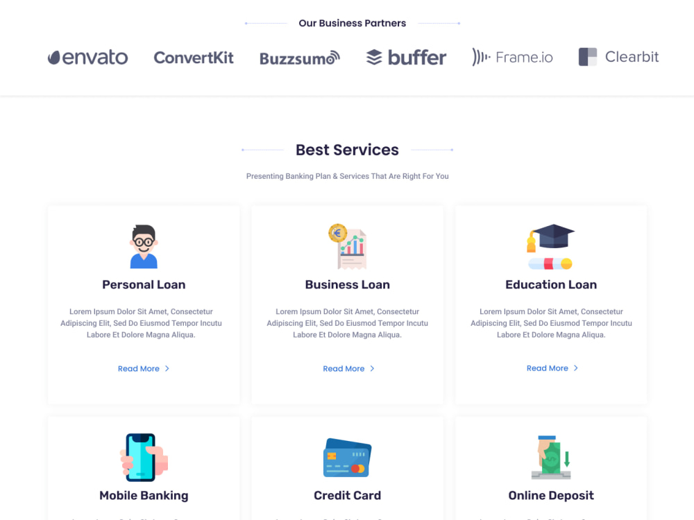 Banking Home Page UIUX Design || Banking website || Figma Designing ...