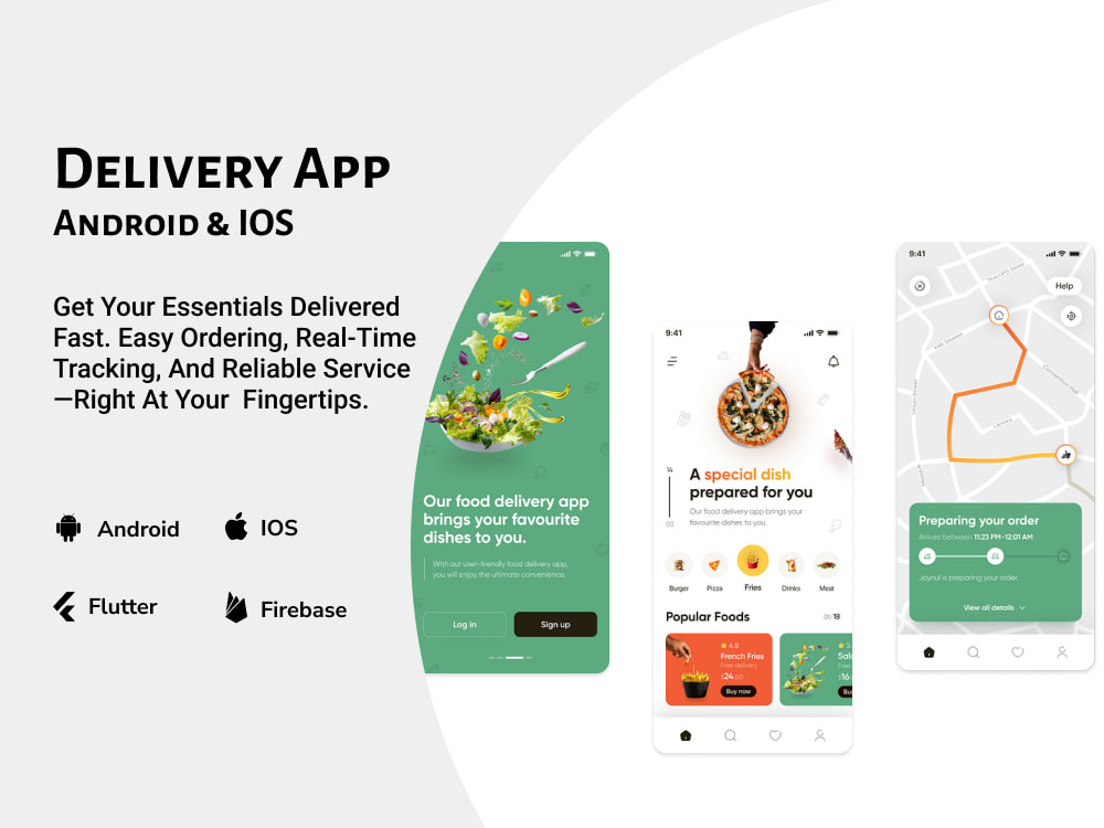A multi restaurant food delivery app like uber, doordash, grubhub etc | Upwork