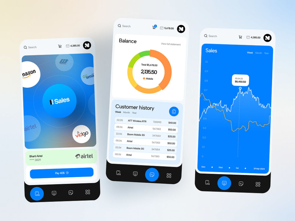 A custom Mobile App UI design for your Brand | Upwork