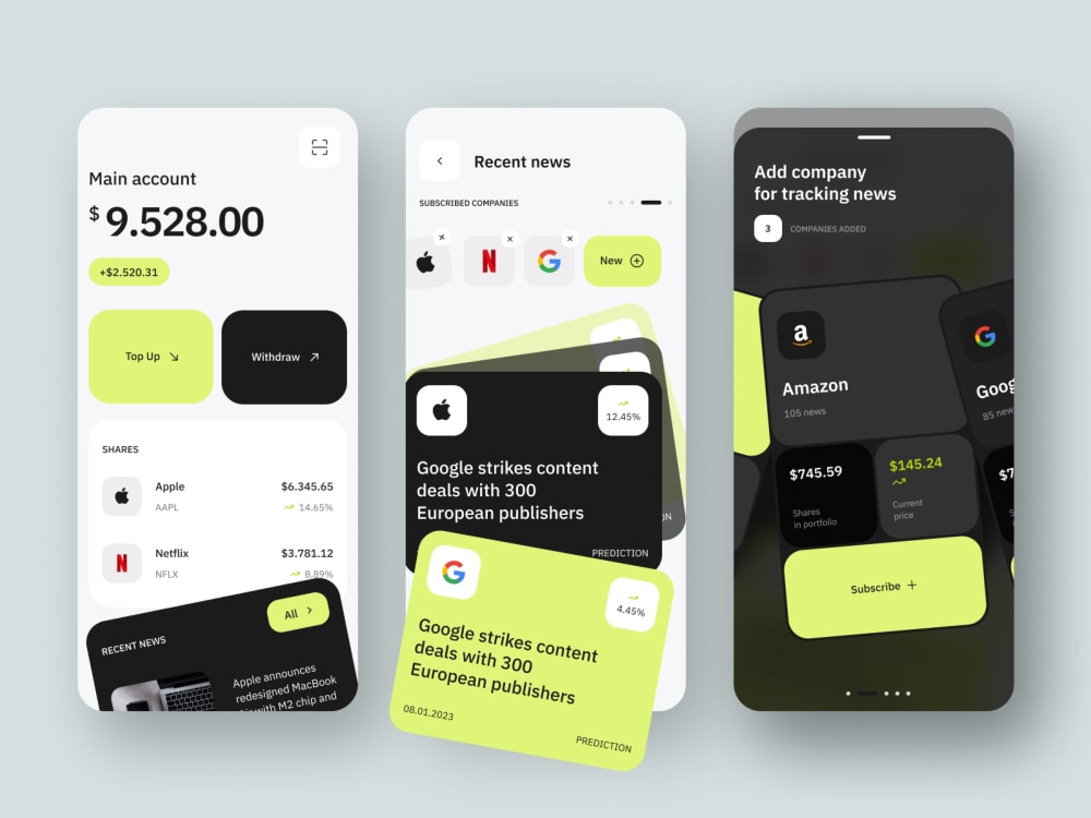 A custom Mobile App UI design for your Brand | Upwork