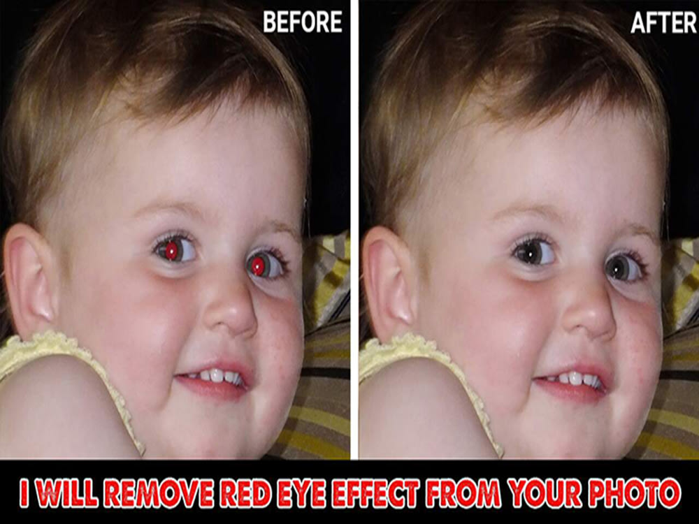 Remove red eye, red eye removal | Upwork