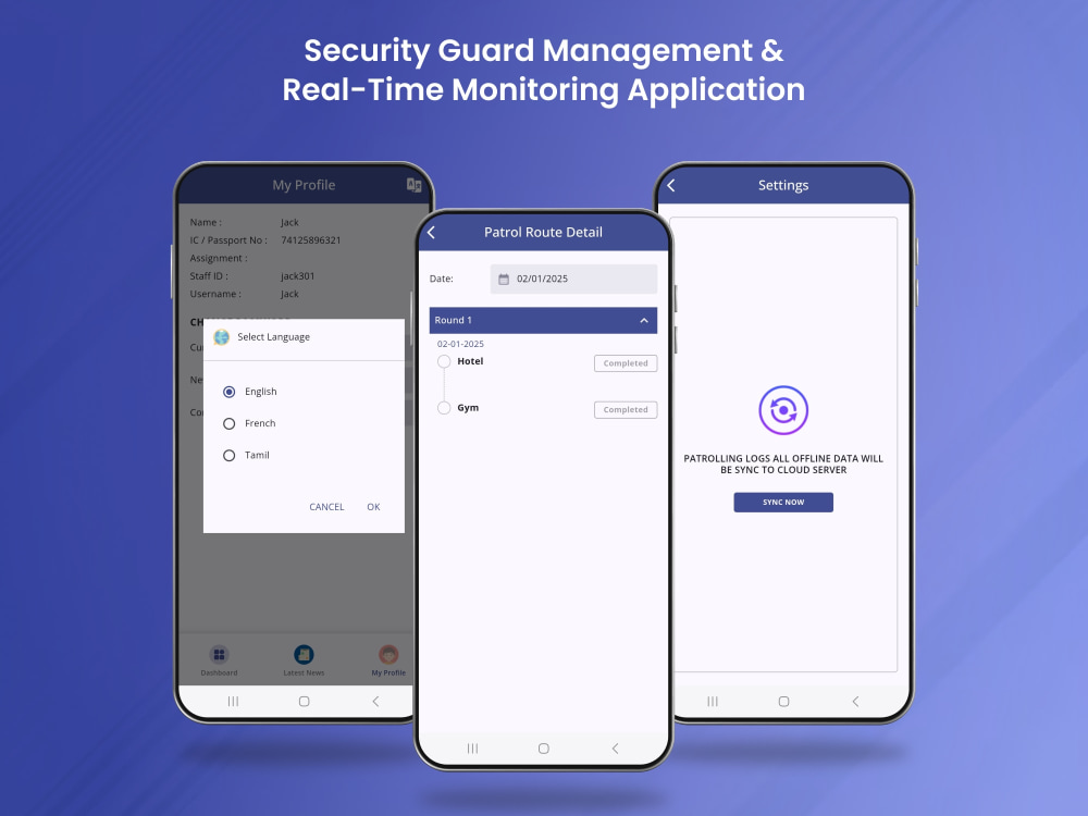 Security Guard Management System for iOS and Android | Upwork