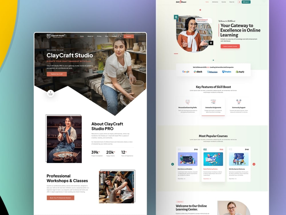 Complete Web Design | Mobile App Design | UI/UX Design Using Figma | Upwork