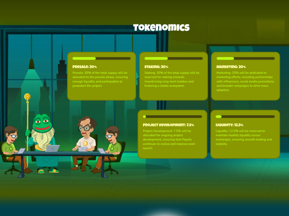 A meme coin website, presale, web design, Coin presale, meme website ...